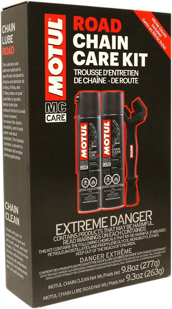 MOTUL Chain Care Kit - Road - Aerosol 109767 – BILLS EXHAUSTS